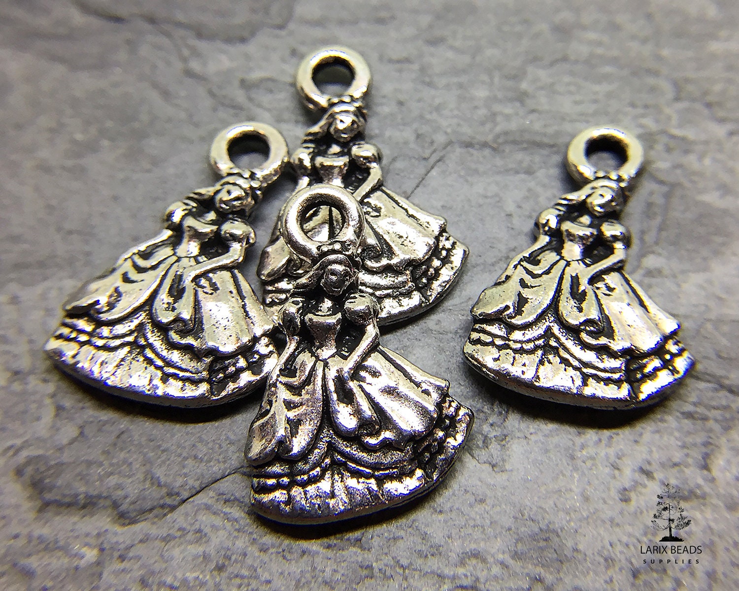 Silver Princess Charms Tierracast Princes Silver Jewelry - Etsy
