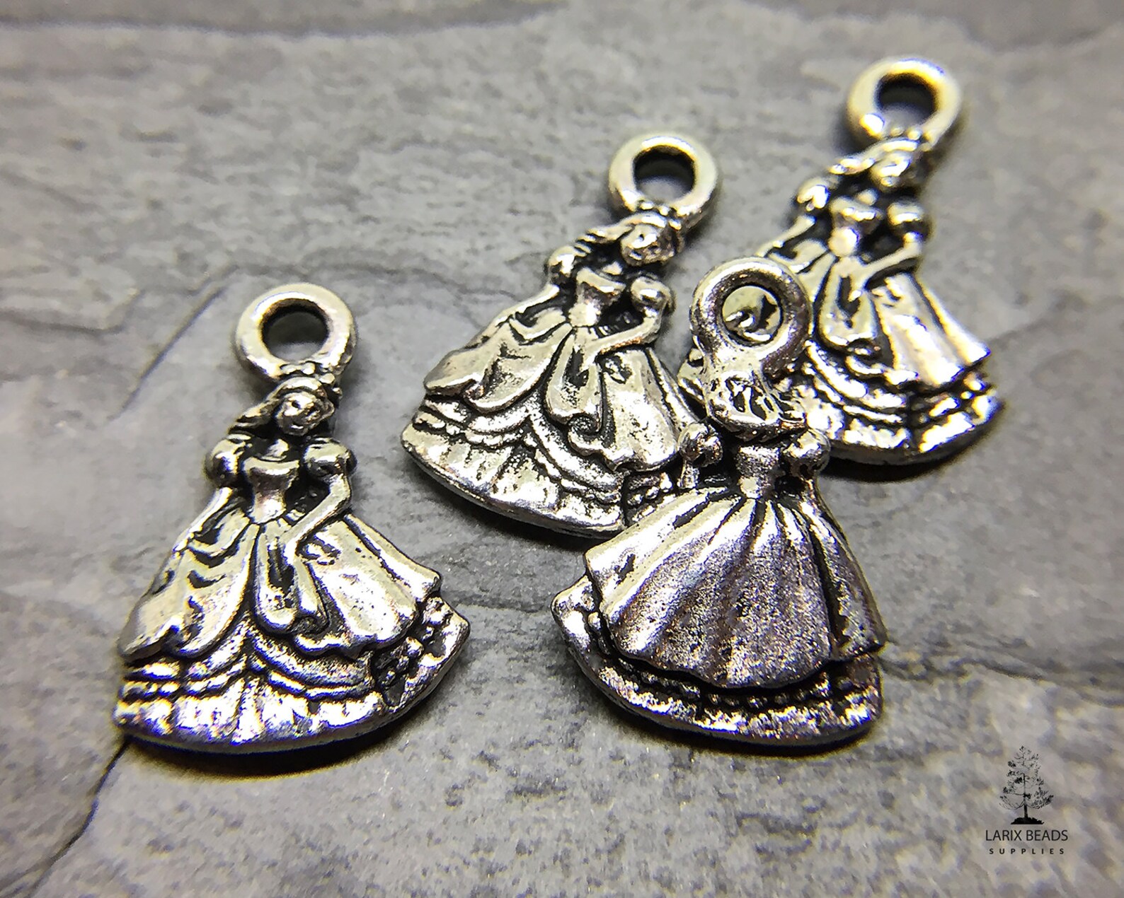 Silver Princess Charms Tierracast Princes Silver Jewelry - Etsy