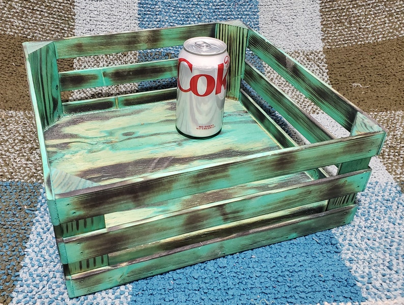 Rustic Look Wood Storage Crate - Etsy