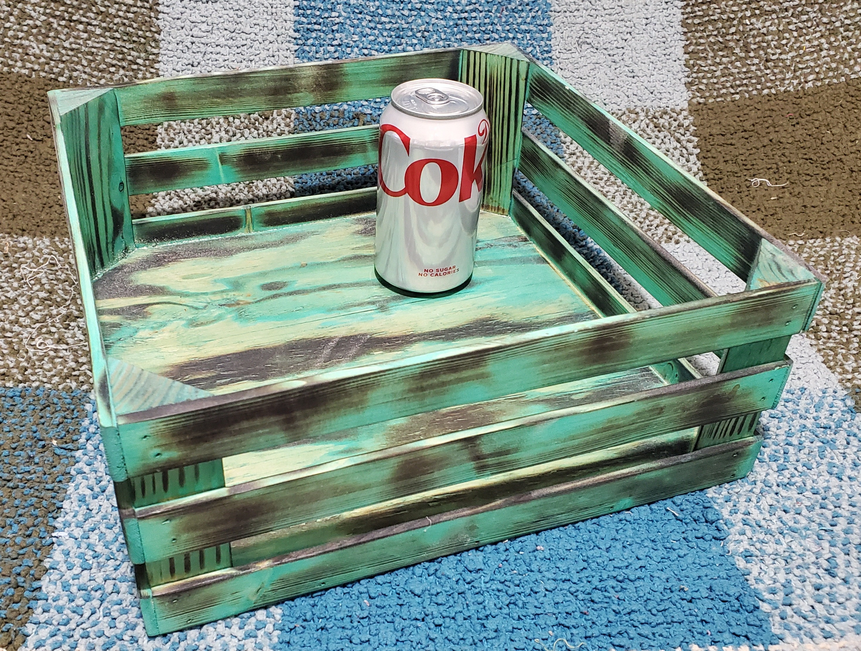 Rustic Look Wood Storage Crate - Etsy