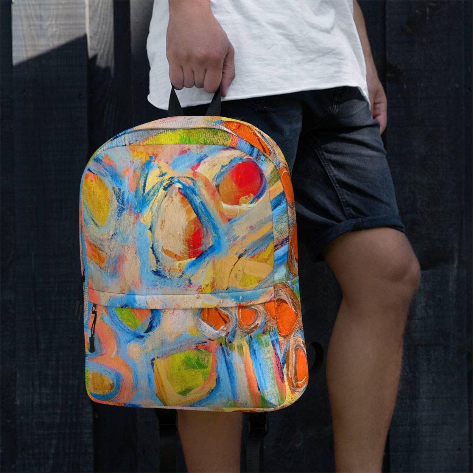 Abstract Art Backpack - Etsy