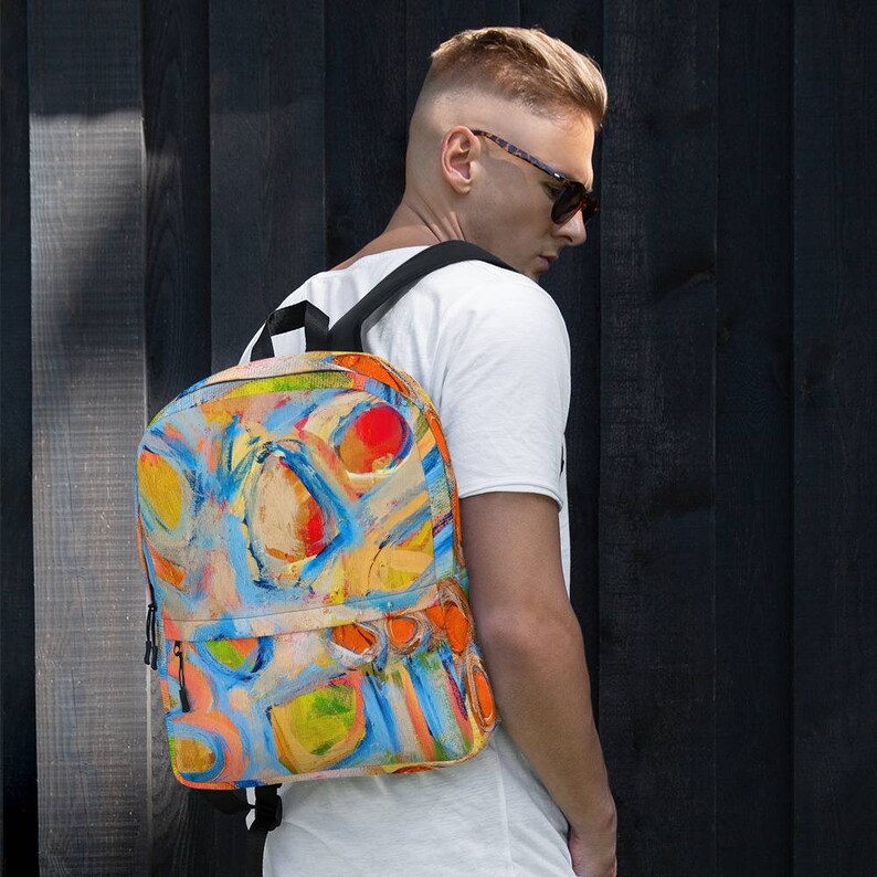 Abstract Art Backpack - Etsy