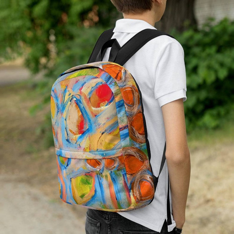 Abstract Art Backpack - Etsy