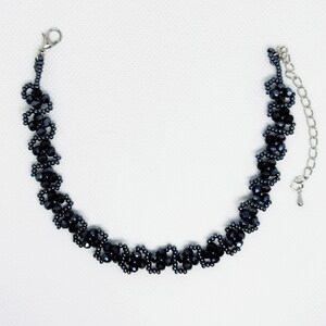 Black Gothic Anklet. Black Goth Anklet.tattoo Anklet. Black Beach ...