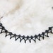 Black Gothic Anklet.black Goth Anklet.black Beach Anklet.gothic Jewelry ...