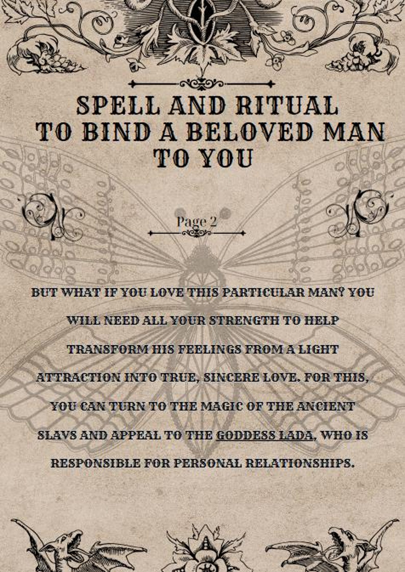 Ritual to Bind a Beloved Man to You. DIY Love Spell Guide (PDF). Love ...