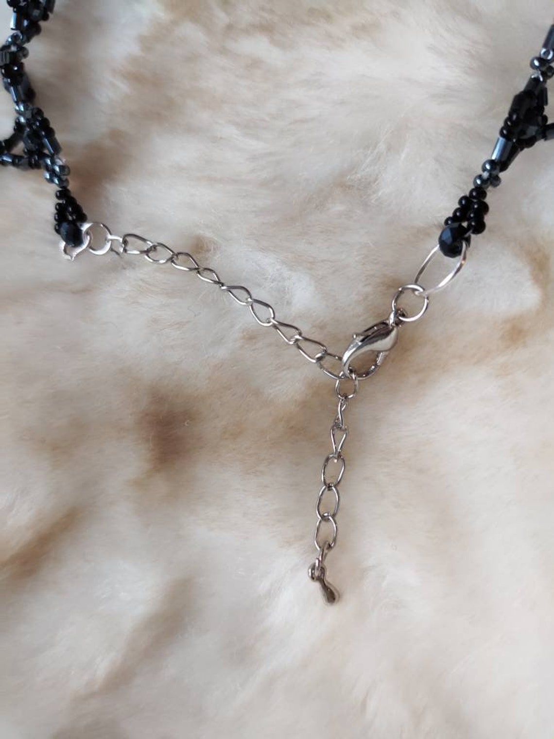 Black Gothic Anklet.black Goth Anklet.black Beach - Etsy