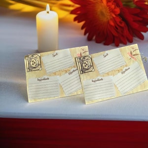 Spell Cards.recipe Cards.ritual Cards.witchcraft.printable Pdf.instant ...