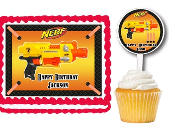 Nerf cake topper | Etsy