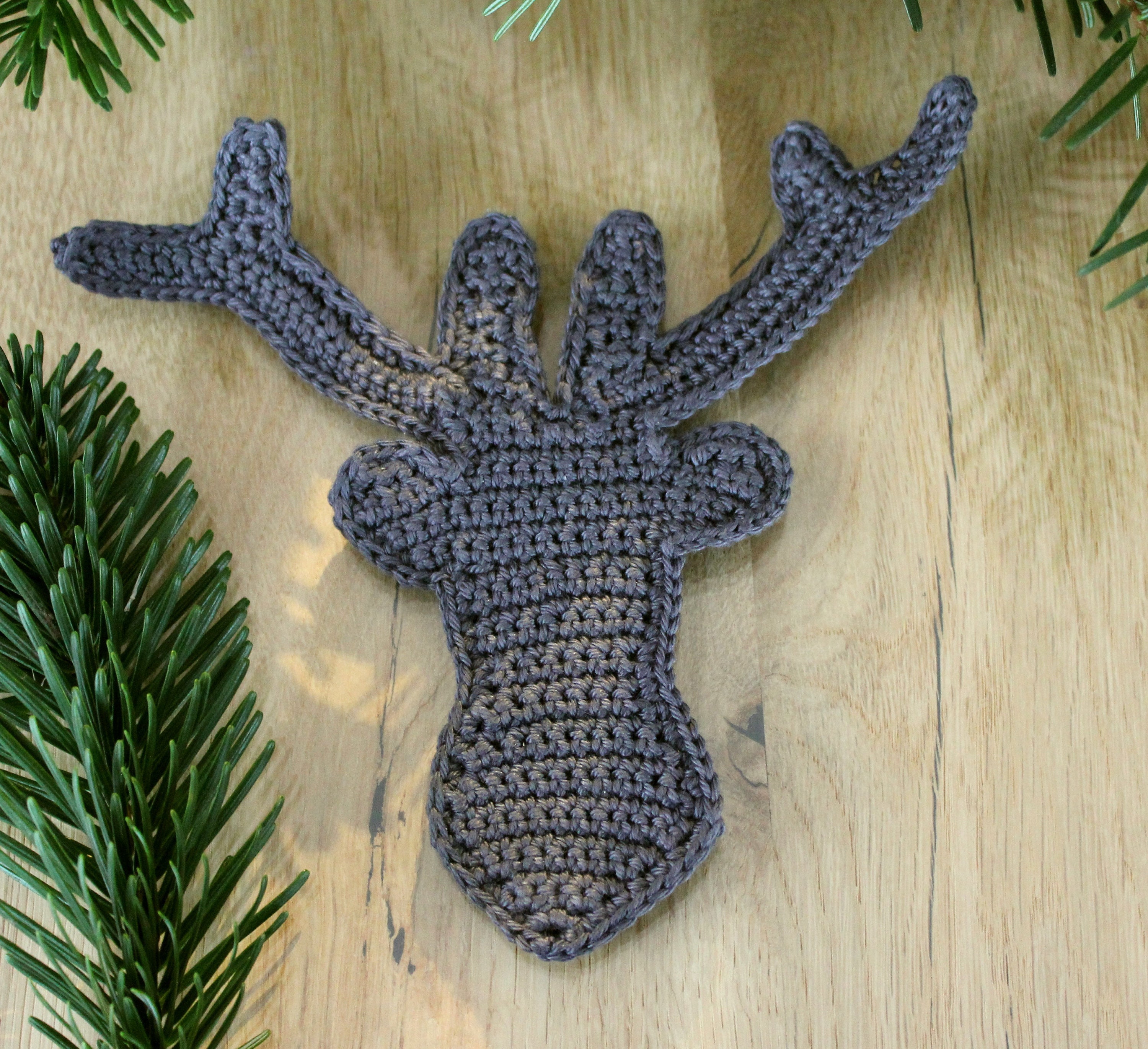 Crochet Pattern Deer Head German Can Also Be Used as an Application ...