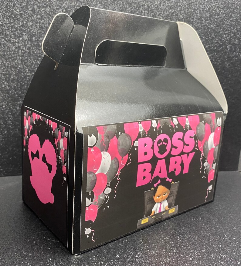 Boss Baby Girl Gable Boxes: Party Favor Treat Boxes, Set of 6 - Etsy