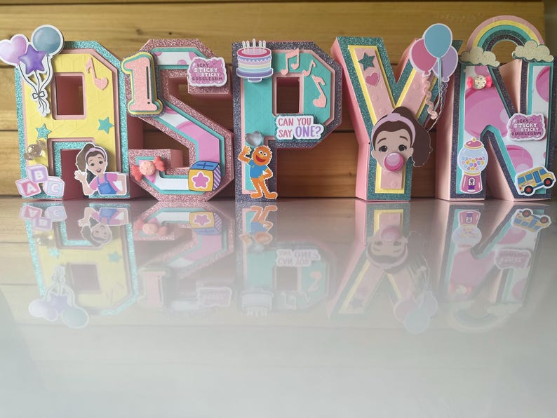 Custom 3D Cardstock Letters – Personalized Paper Marquee Letters for ...
