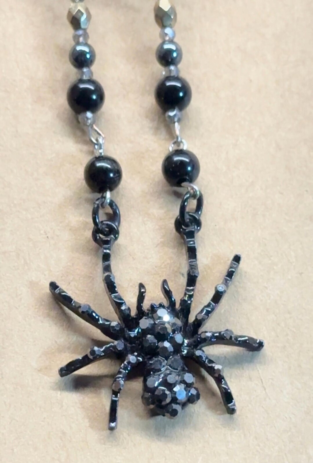 Gothic Spider Necklace - Etsy