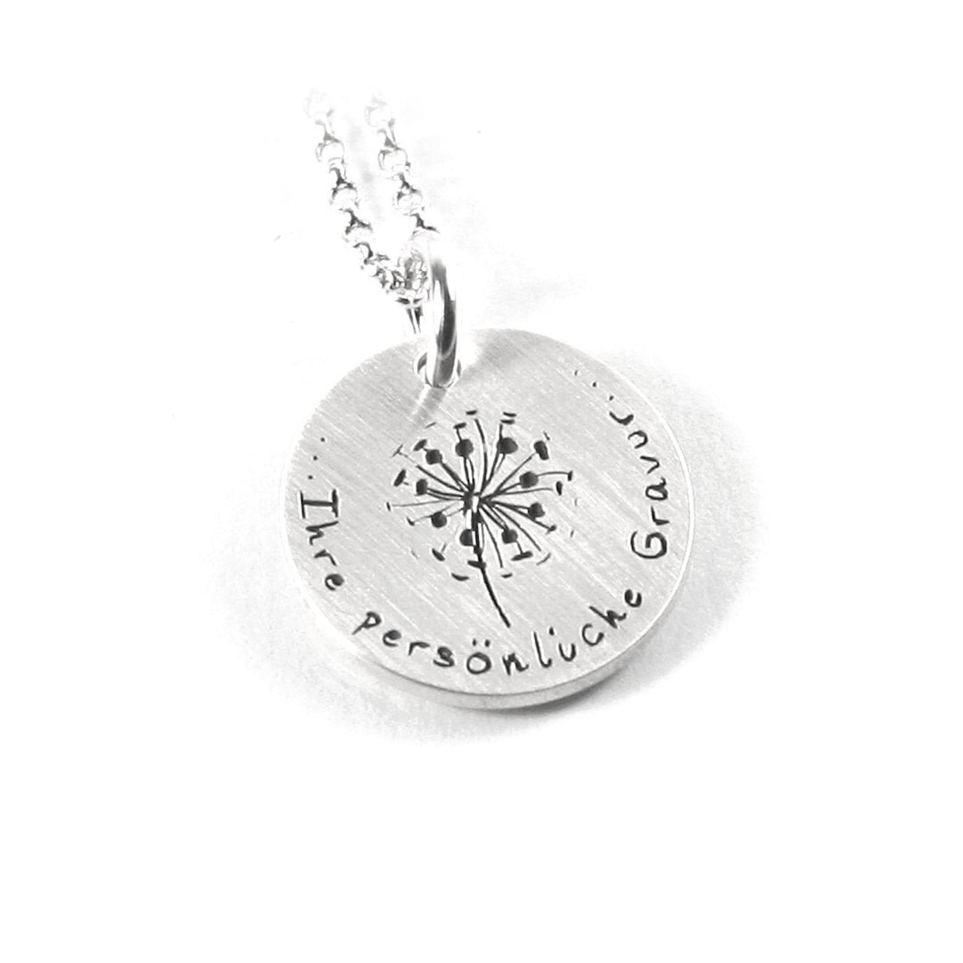 Pendant Engraving Pusteblume Transience Symbol New Beginning Release ...
