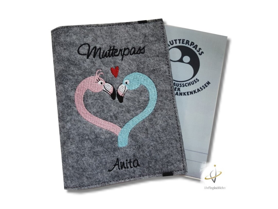 Mutterpasshülle, Hülle Mutterpass, Mutterpass Filz Schwangerschaft ...