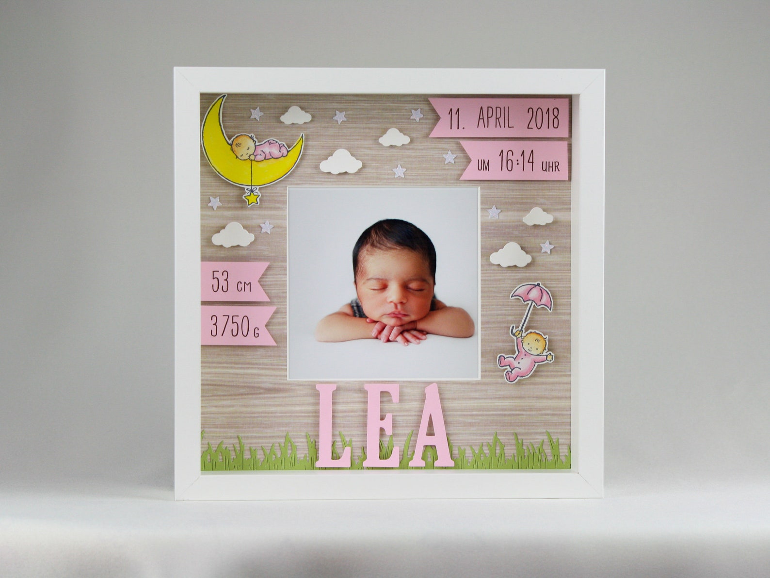 Personalized Gift for Birth in Frame Baby Frame Baptism | Etsy
