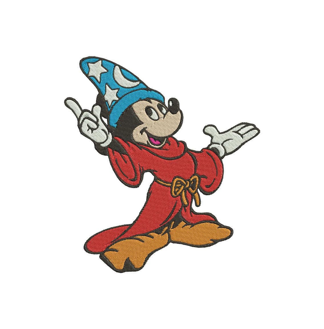 Mickey Mouse Wizard Embroidery Design | Etsy