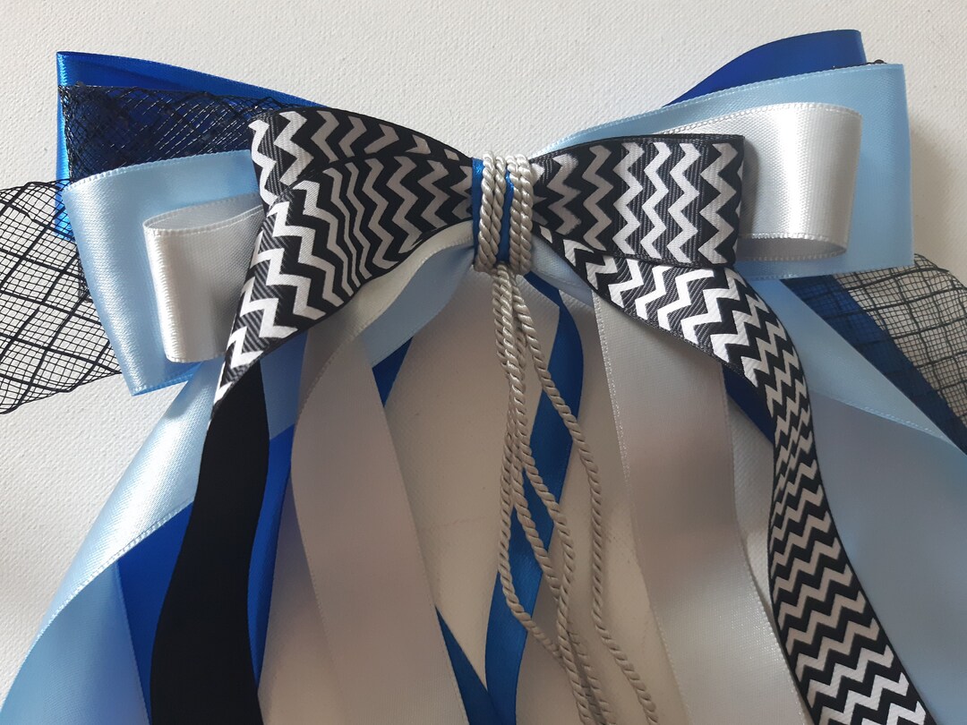 School Bag Bow Blue Racing Driver Car Sugar Bag Bow Decoration - Etsy