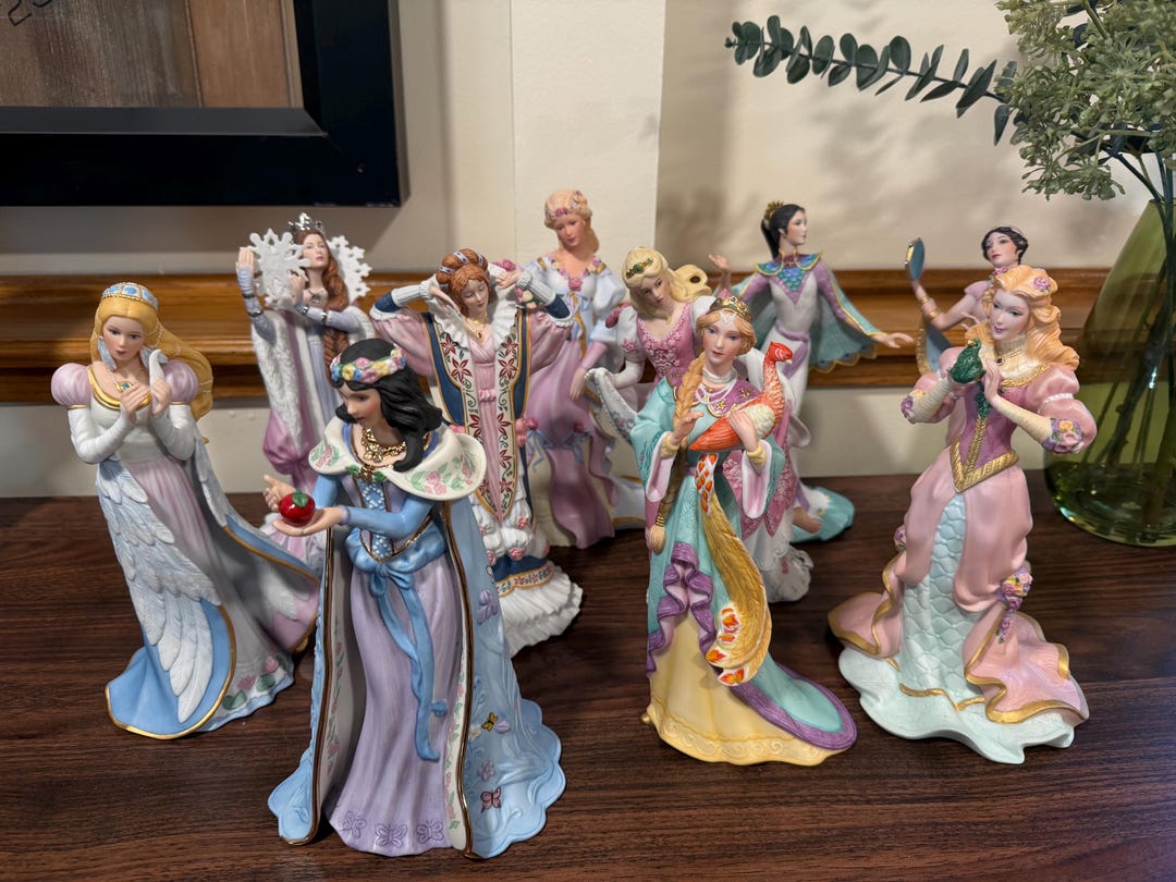 Lenox Legendary Princesses Figurines Set: Cinderella, Snow White, 1988 ...