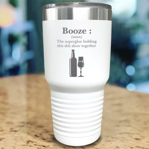 Booze Definition Tumbler, Beer Tumbler, Drinker, Gift for Dad, Engraved ...