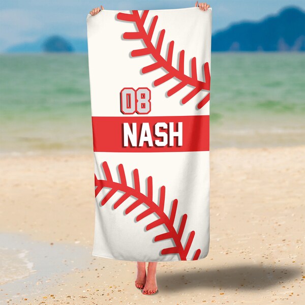 Baseball Beach Towel - Etsy