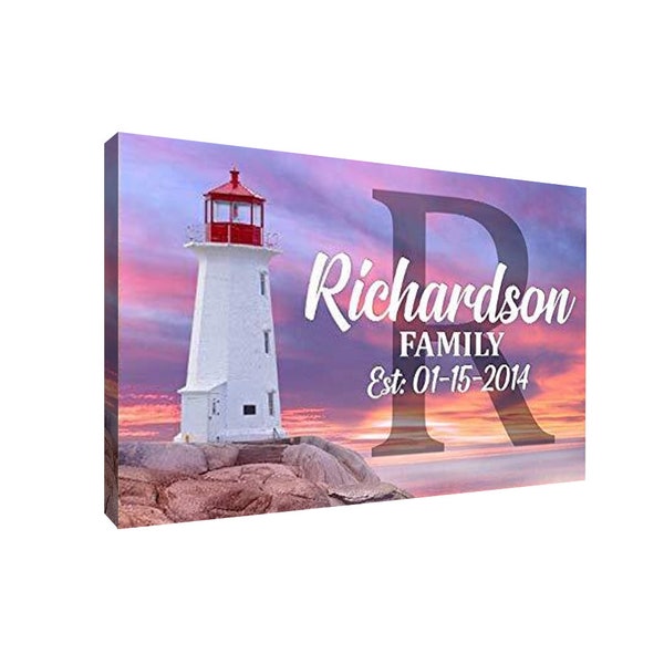 Lighthouse Canvas - Etsy