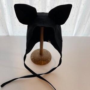 Bat Bonnet, Baby Bat Bonnet, Black Baby Bonnet, Handmade Baby Bonnet ...