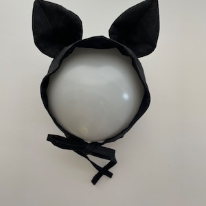 Bat Bonnet Baby Bat Bonnet Black Baby Bonnet Handmade Baby - Etsy