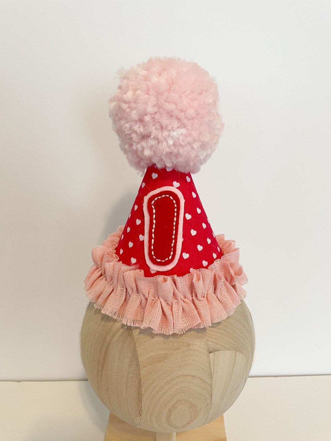 Red Birthday Hat, First Birthday Hat, Baby First Year Birthday ...
