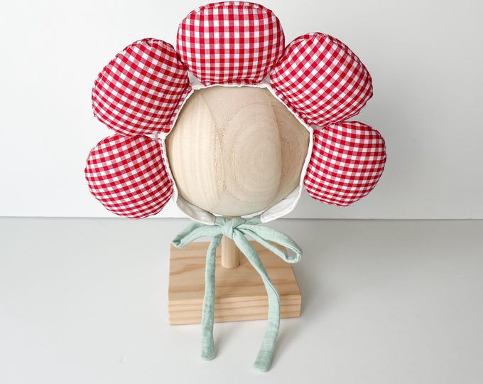 Daisy Flower Bonnet, Red Flower Bonnet, Rose Bonnet, Poinsettias Bonnet ...
