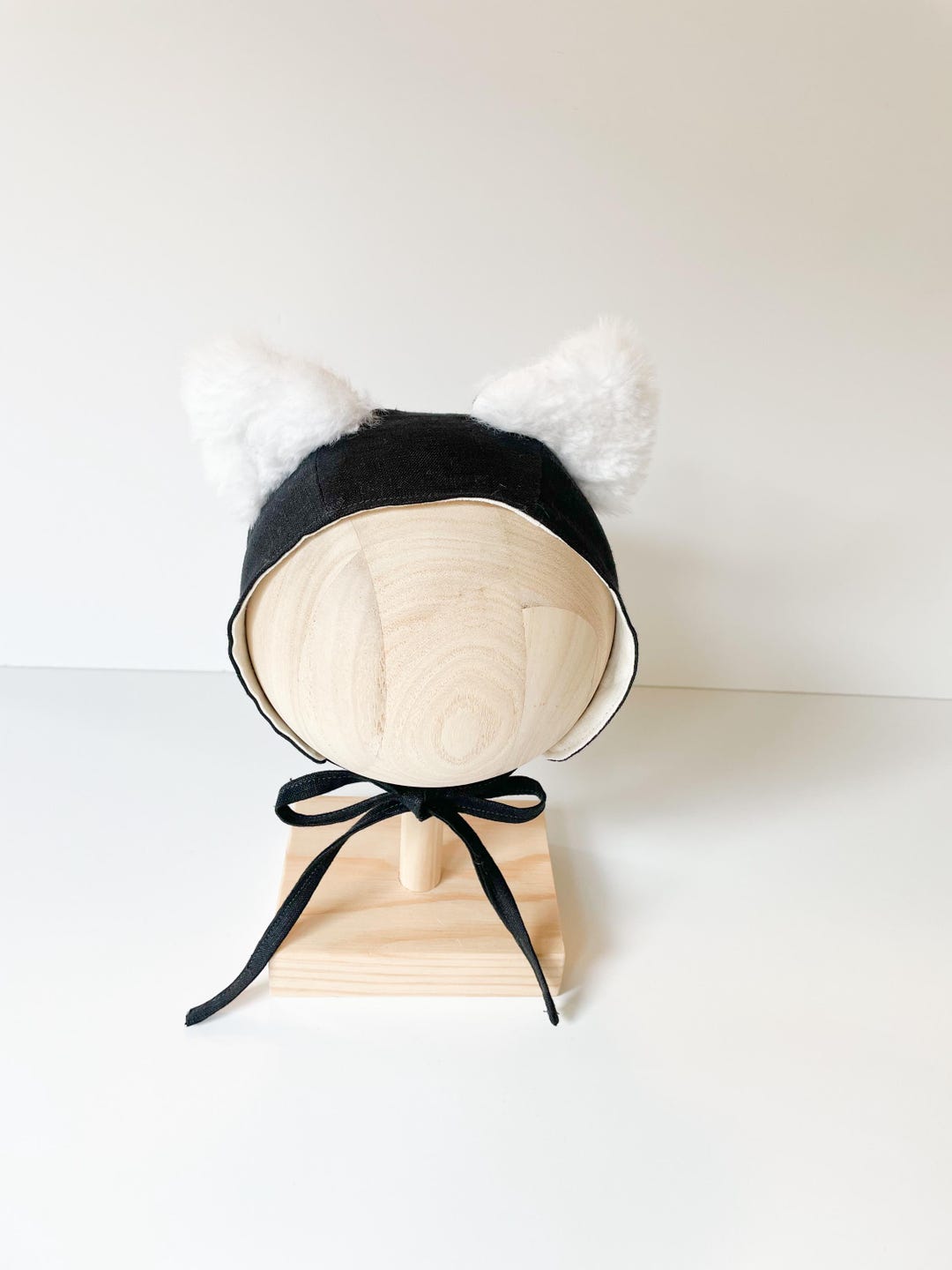 Black Cat Bonnet, Cat Baby Bonnet, Baby Bonnet, Easter Bonnet, Baby ...