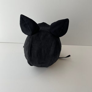 Bat Bonnet Baby Bat Bonnet Black Baby Bonnet Handmade Baby - Etsy