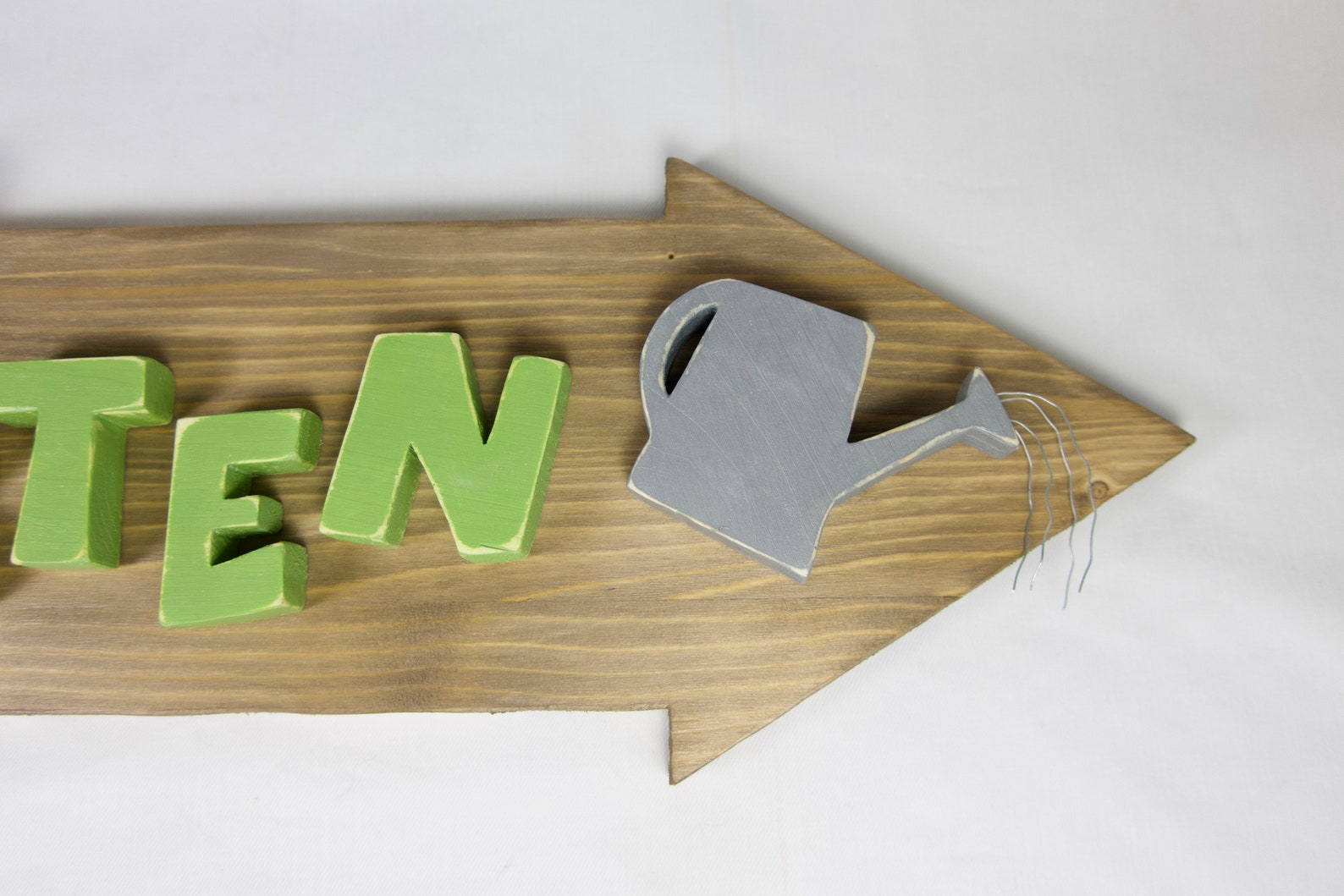 Wegweiser/ Pfeil/ Schild GARTEN Holz 64 cm Länge | Etsy