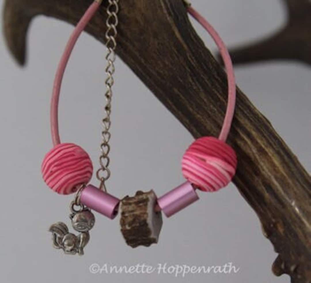 Bracelet Barbie Meets Bambi, a Dream in Rose With Deer Antlers and Two ...
