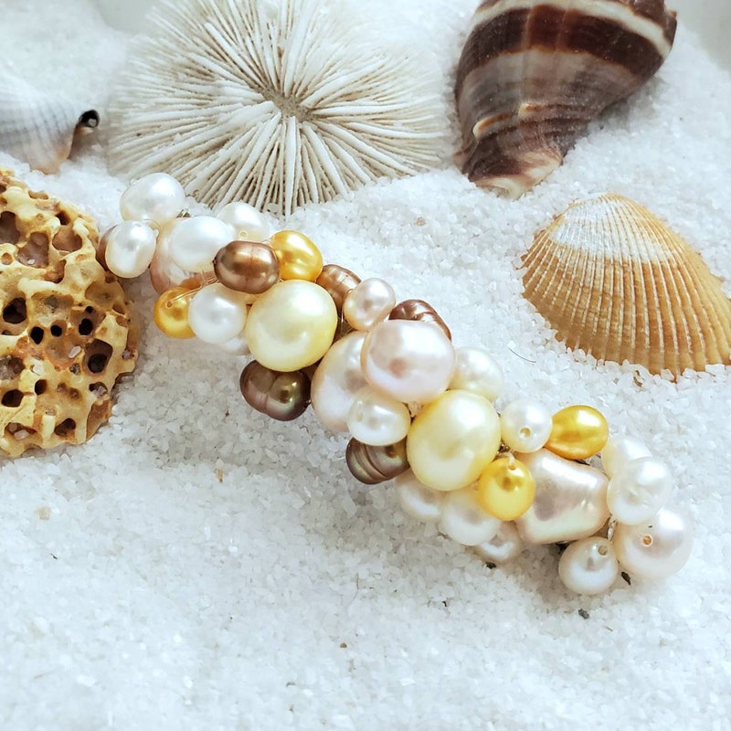 Pearl Barrette - Etsy