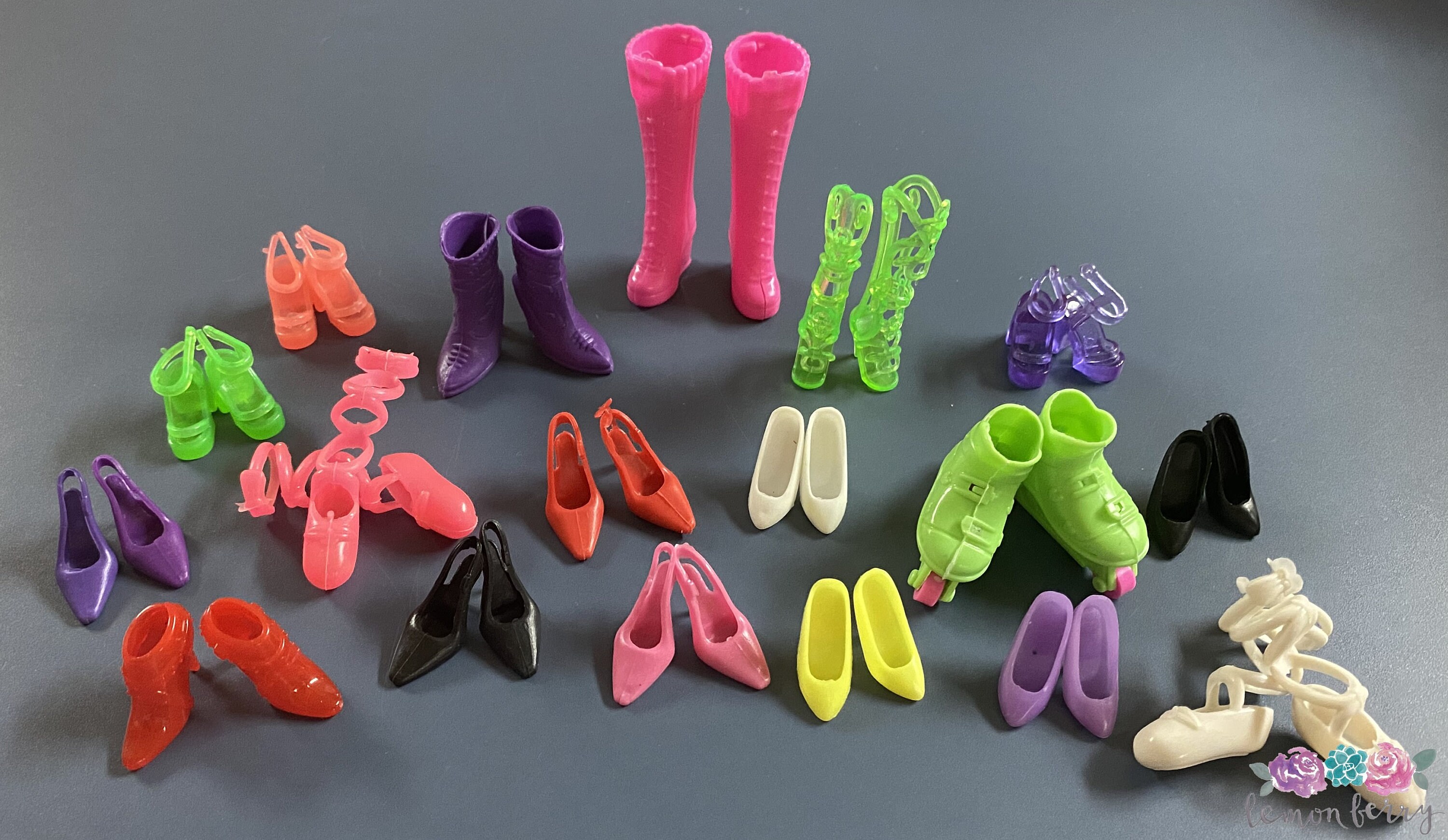10 Pairs Of Barbie Shoes Set 1mix Lot For 11 5 Barbie Etsy