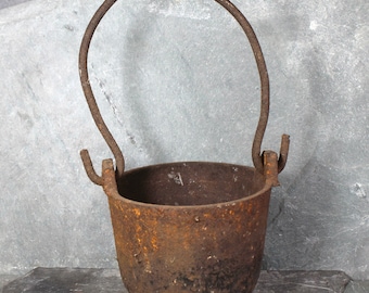 Cast Iron Witch's Cauldron Very Heavy Small Cauldron Over 7 Lbs ...