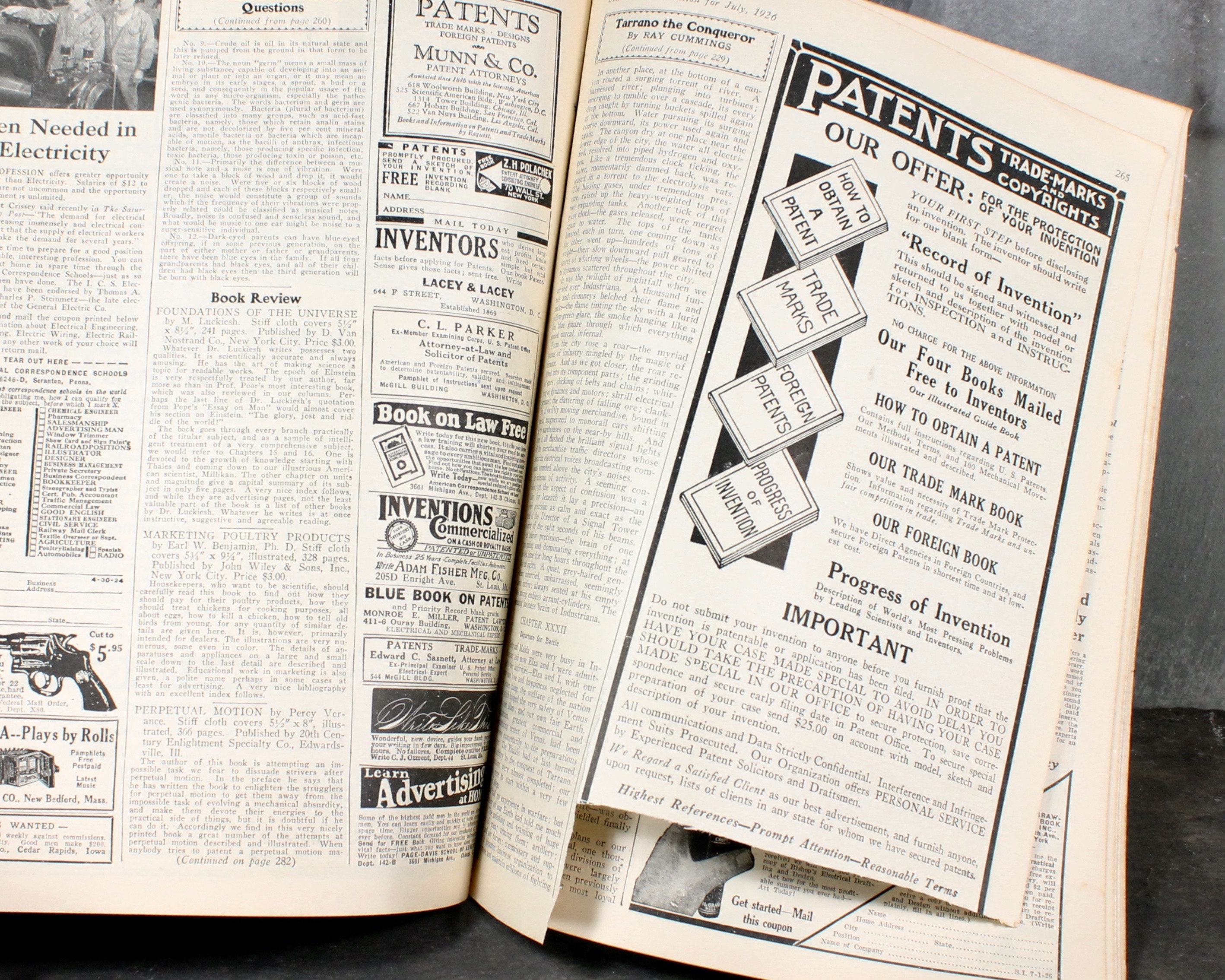 1926 Science & Invention Magazine Antique Science Journal - Etsy