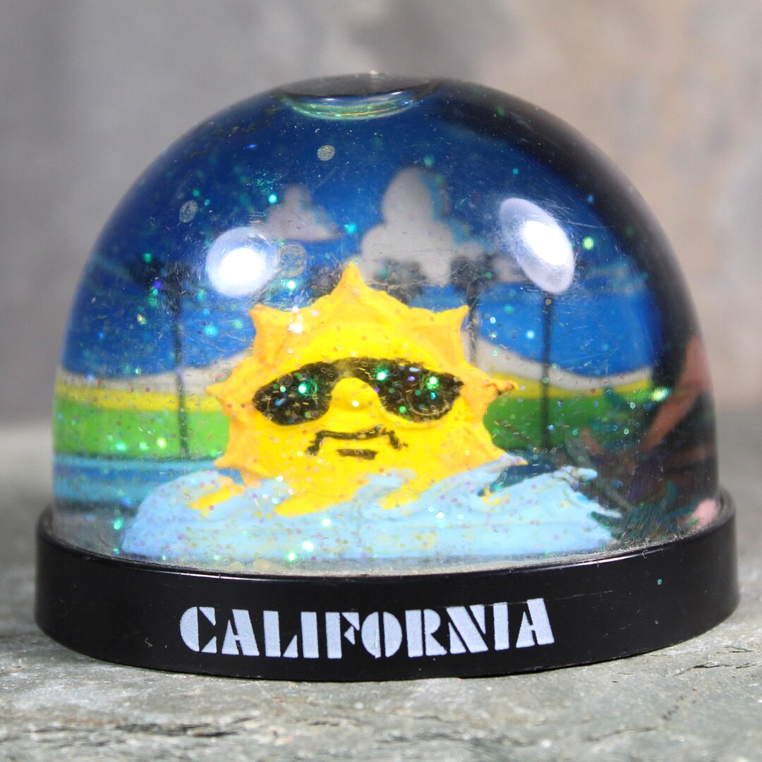 Vintage California Souvenir Snow Globe | 1970s California Snow Globe ...