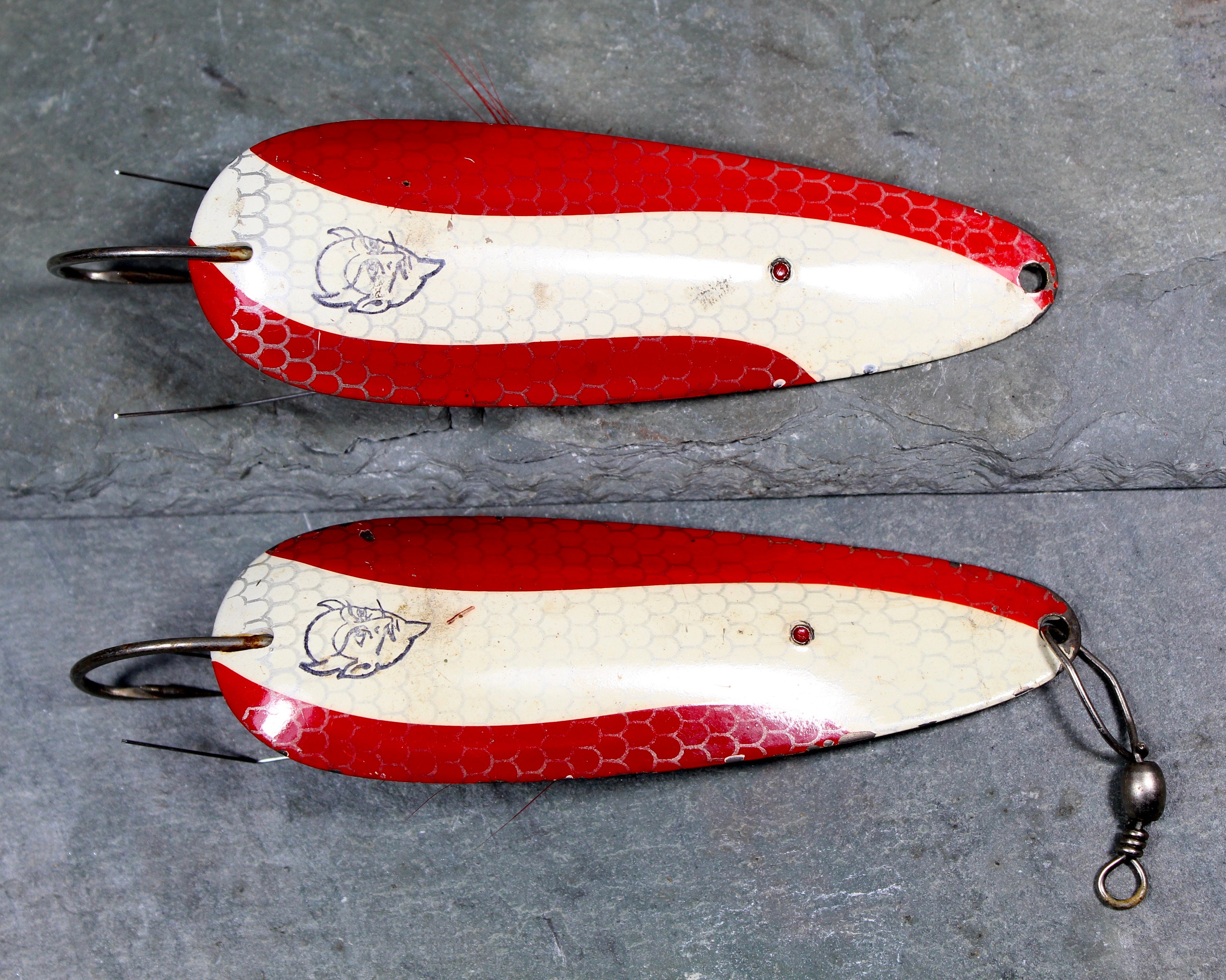 Vintage Daredevil Fishing Lures Set of 2 Circa 1950s | Etsy