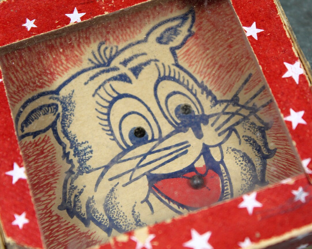 Antique Pocket Skill Game Ball in Hole Game Cat Lover - Etsy