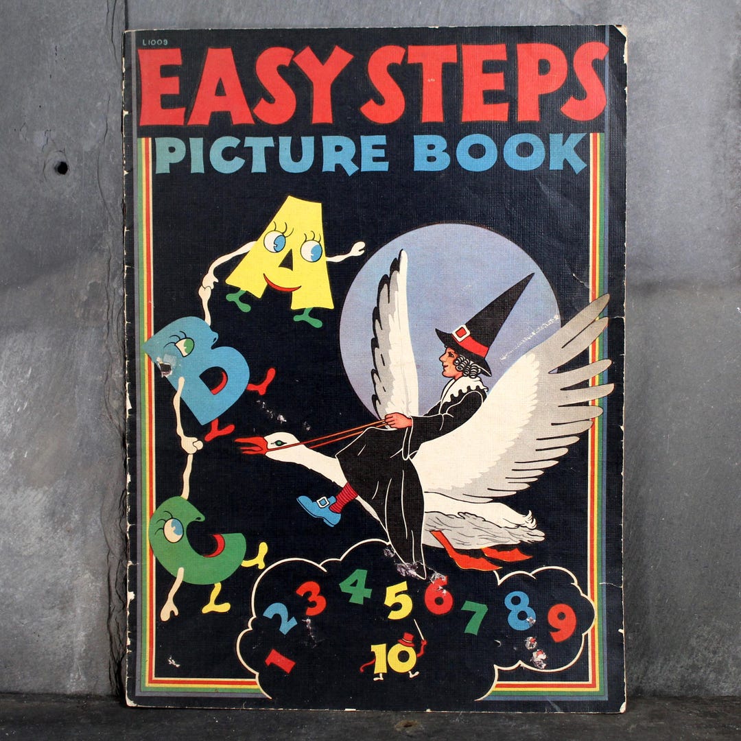Easy Steps Picture Book | 1945 Vintage Picture Book | Stunning Chidlren ...