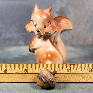 Vintage 1950s Ceramic Squirrel Figurine Adorable Anthropomorphic ...