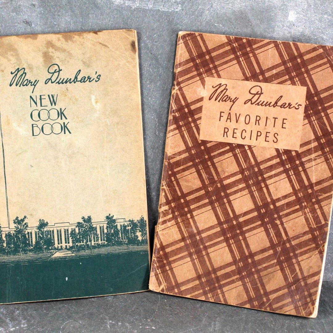 Set of 2 Antique Mary Dunbar Cookbooks | 1930s Jewel Tea Co ...