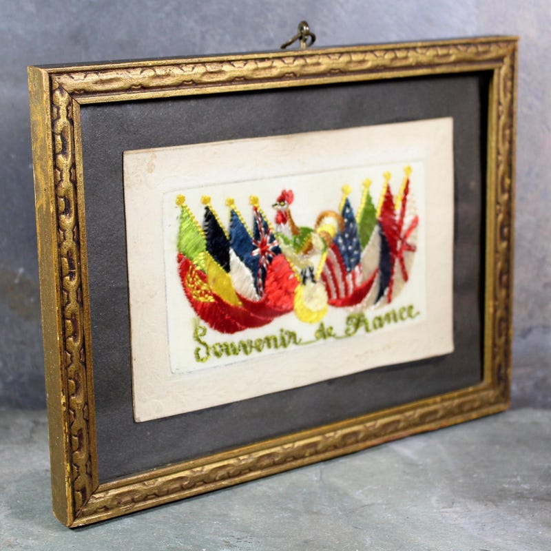 Embroidered Postcard - Etsy