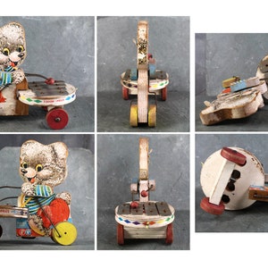 Fisher Price Shaggy Zilo | Xylophone Pull Toy | Antique Fisher Price ...
