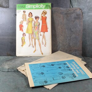 1970 Simplicity #8882 "mod" Dress Pattern | | Complete, Uncut & Factory ...