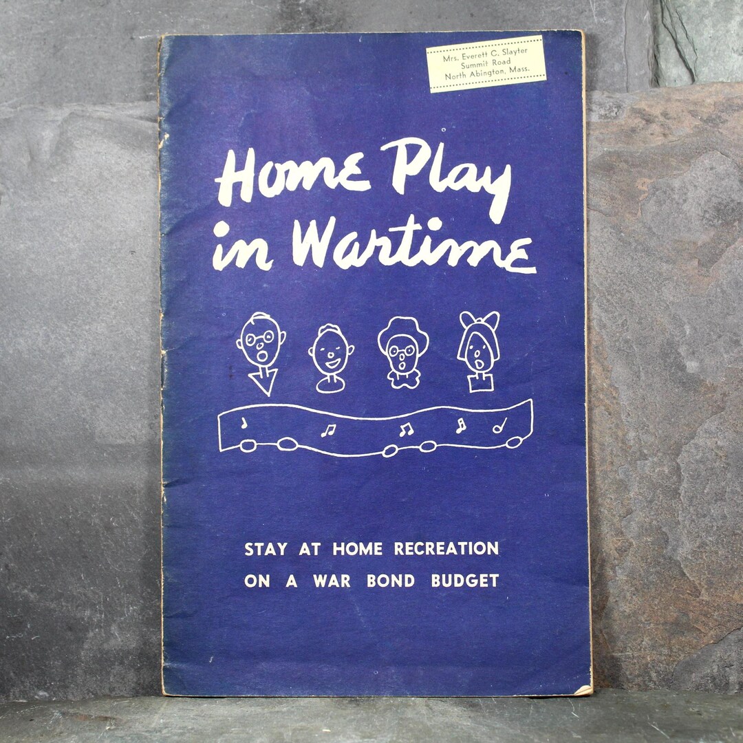 RARE! Home Play in Wartime by the National Recreation Association ...