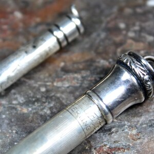 Antique Sterling Silver Dance Card Pencil Pendant - Wahl Eversharp ...