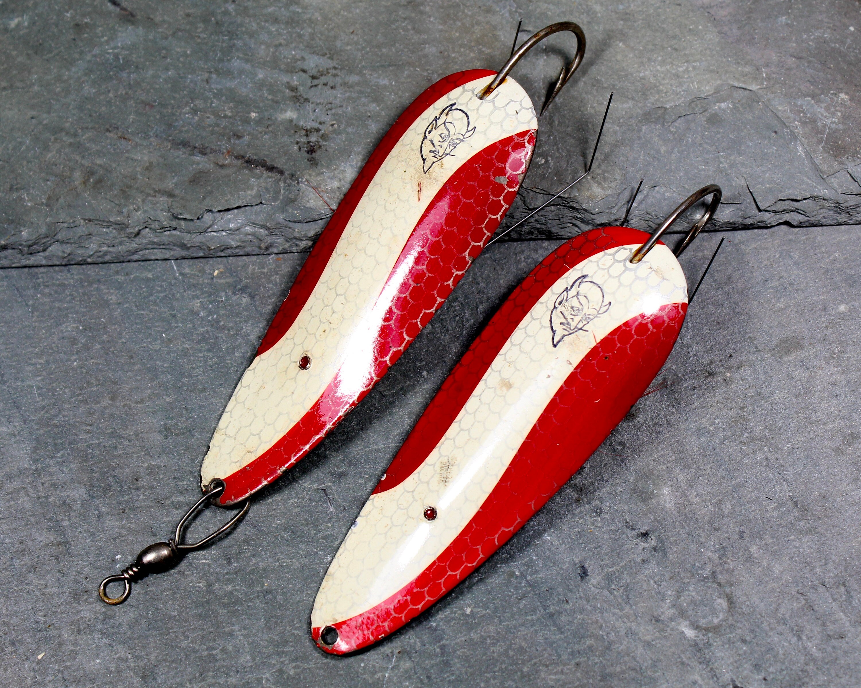 Vintage Daredevil Fishing Lures Set of 2 Circa 1950s | Etsy